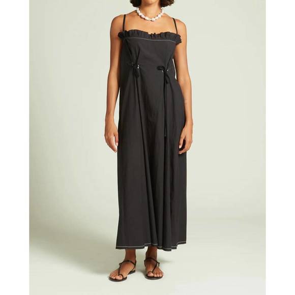 Chan Luu | Dresses | New Chan Luu Clara Poplin Dress In Caviar | Poshmark